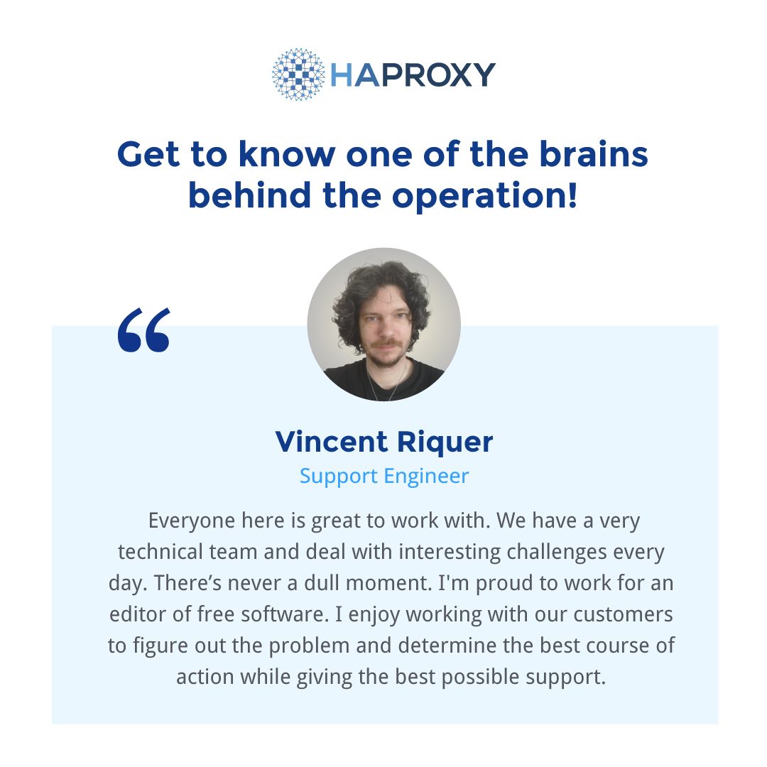HAProxy Technologies on LinkedIn: #employeehighlight #haproxy HAProxy Technologies on LinkedIn: #employeehighlight #haproxy