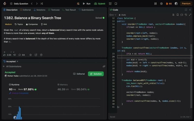 Rohan Yadav on LinkedIn: #leetcode #100daysofdsa #100dayscoding # ... Rohan Yadav on LinkedIn: #leetcode #100daysofdsa #100dayscoding # ...
