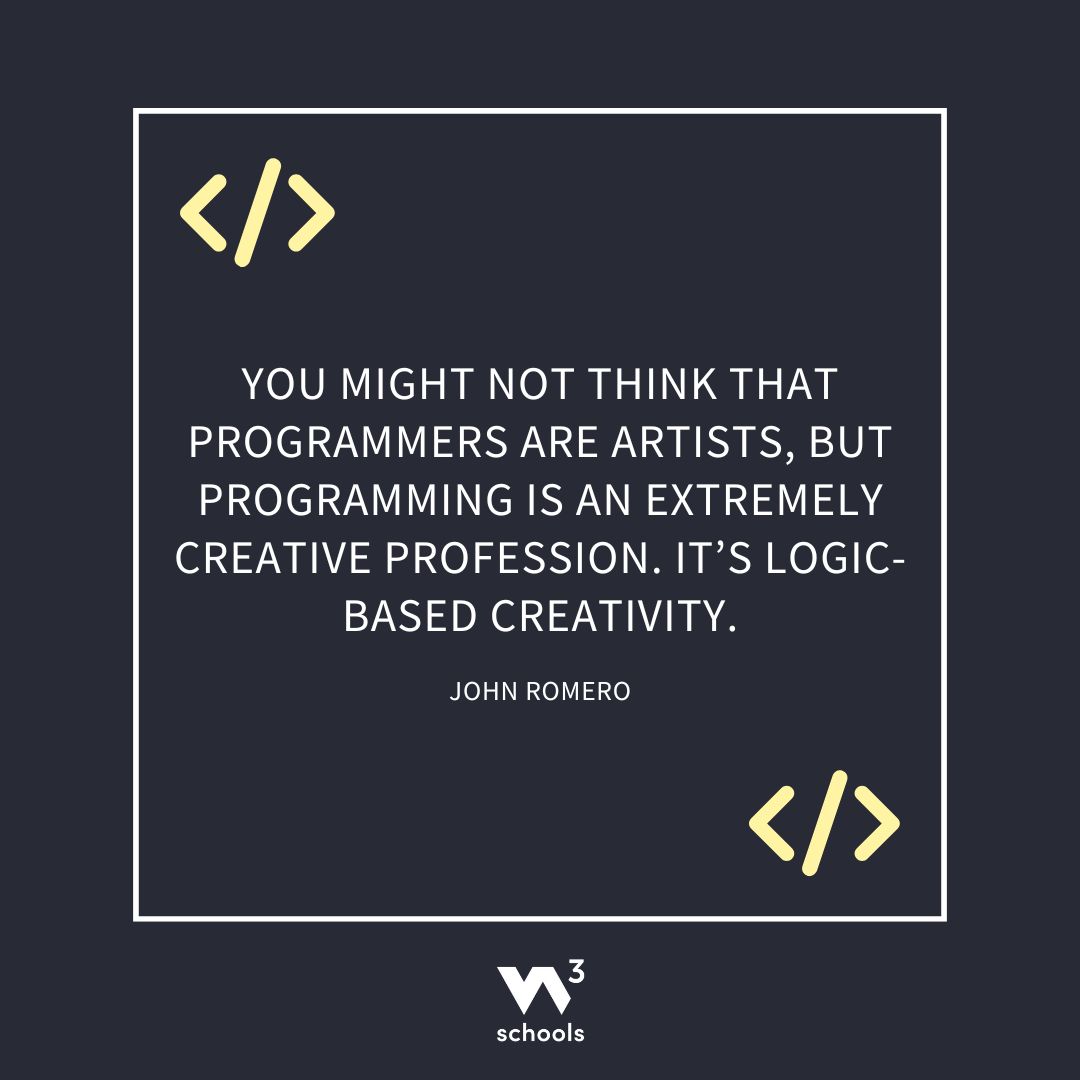 W3Schools.com on LinkedIn: #programming #coding #creativity #innovation ... W3Schools.com on LinkedIn: #programming #coding #creativity #innovation ...