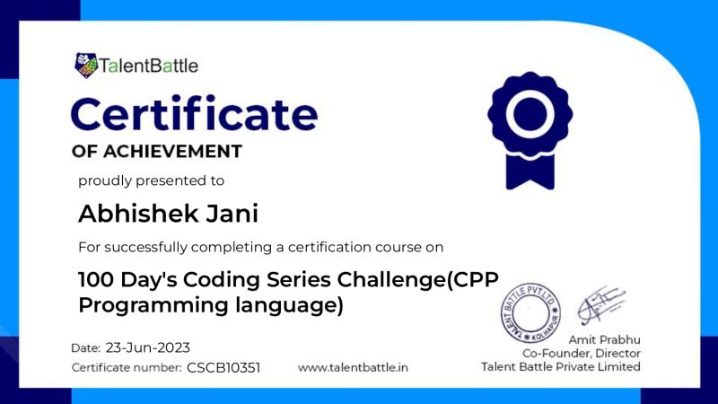 Abhishek Jani on LinkedIn: #coding #algorithms #language #experience # ... Abhishek Jani on LinkedIn: #coding #algorithms #language #experience # ...