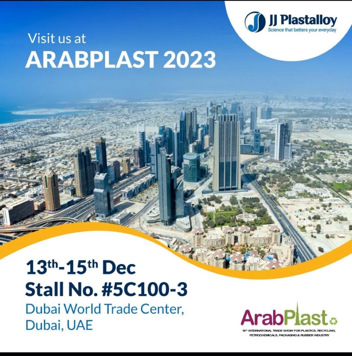 Vaibhav Pathak on LinkedIn: #jjplastalloy #arabplast #dubai Vaibhav Pathak on LinkedIn: #jjplastalloy #arabplast #dubai