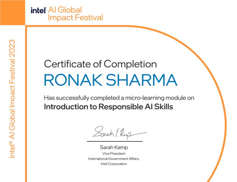 Ronak Sharma on LinkedIn: #ai #responsibleai #generativeai #intel # ... Ronak Sharma on LinkedIn: #ai #responsibleai #generativeai #intel # ...