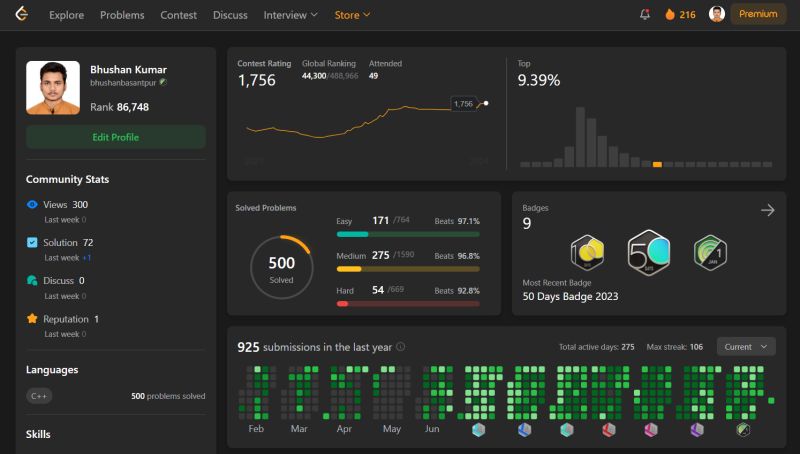 Bhushan Kumar on LinkedIn: #connections #leetcode #codingmilestone # ... Bhushan Kumar on LinkedIn: #connections #leetcode #codingmilestone # ...
