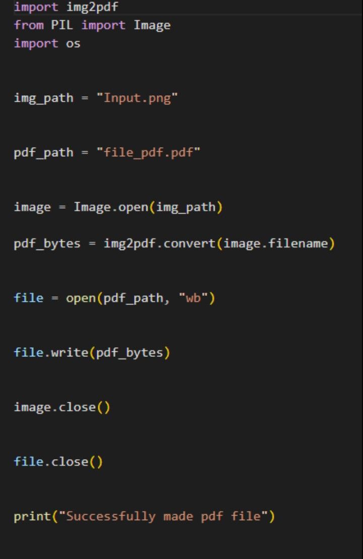 Somaia Gholami on LinkedIn: simple Way to convert image to pdf with Python. Somaia Gholami on LinkedIn: simple Way to convert image to pdf with Python.