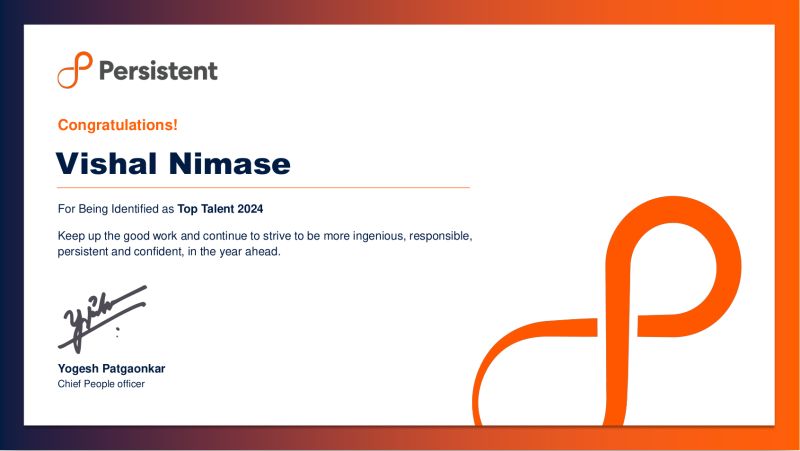 vishal Nimase on LinkedIn: #toptalent2024 vishal Nimase on LinkedIn: #toptalent2024