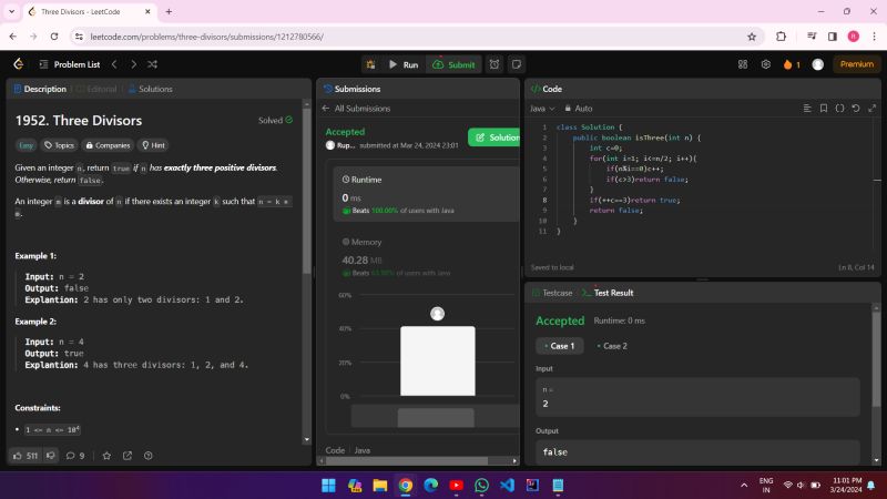 Rupalee Usrethe on LinkedIn: Day 98 of my LeetCode Journey! 🧠🌟 ... Rupalee Usrethe on LinkedIn: Day 98 of my LeetCode Journey! 🧠🌟 ...