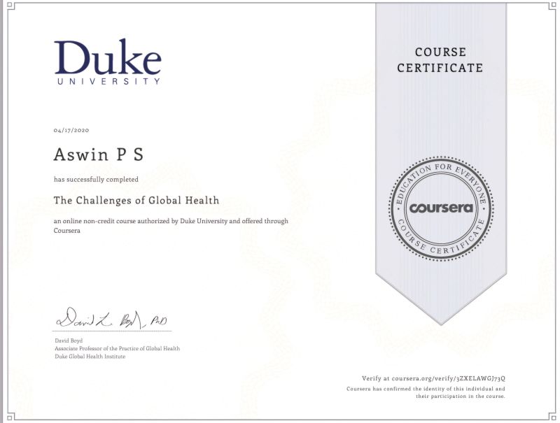 Aswin Sibi on LinkedIn: I'm thrilled to share that I've completed Aswin Sibi on LinkedIn: I'm thrilled to share that I've completed