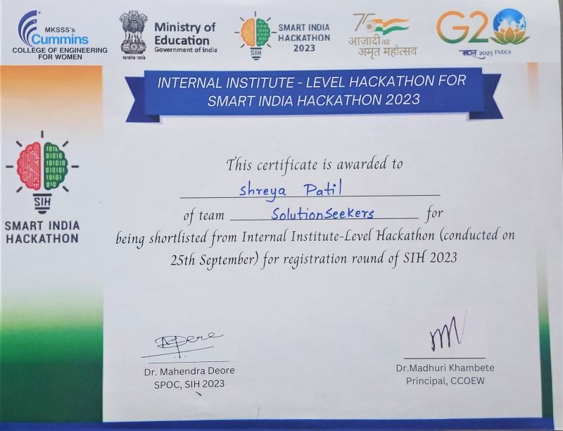 Shreya Patil on LinkedIn: #sih2023 #innovation #ewaste #techforgood # ... Shreya Patil on LinkedIn: #sih2023 #innovation #ewaste #techforgood # ...