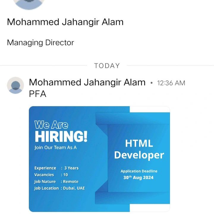 Hilal Ahmad Hussain on LinkedIn: #jobscam #fraudalert #staysafe # ... Hilal Ahmad Hussain on LinkedIn: #jobscam #fraudalert #staysafe # ...