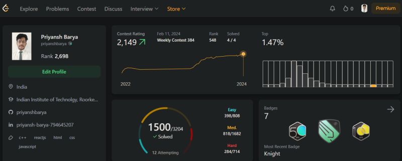 Priyansh Barya on LinkedIn: #leetcode #coding #programming # ... Priyansh Barya on LinkedIn: #leetcode #coding #programming # ...