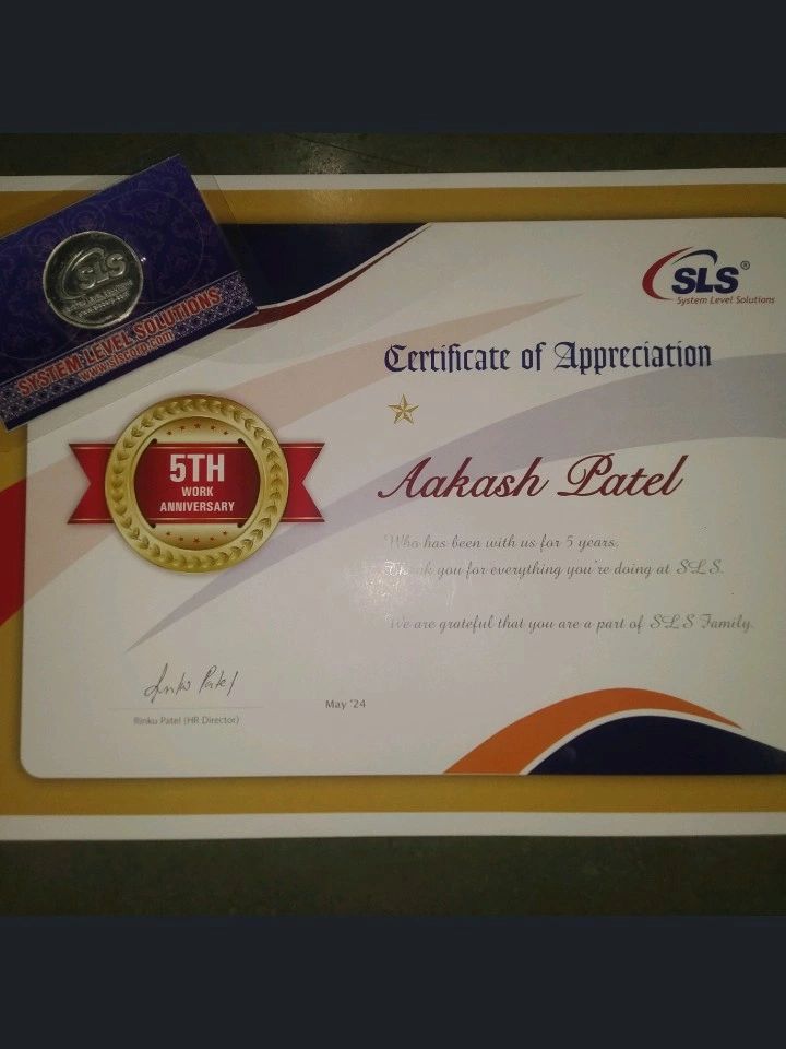 Aakash Patel on LinkedIn: #workanniversary Aakash Patel on LinkedIn: #workanniversary