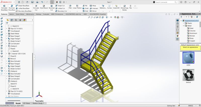 Sushant Patil on LinkedIn: #cad #solidworks #stairs #engineeringdesign Sushant Patil on LinkedIn: #cad #solidworks #stairs #engineeringdesign
