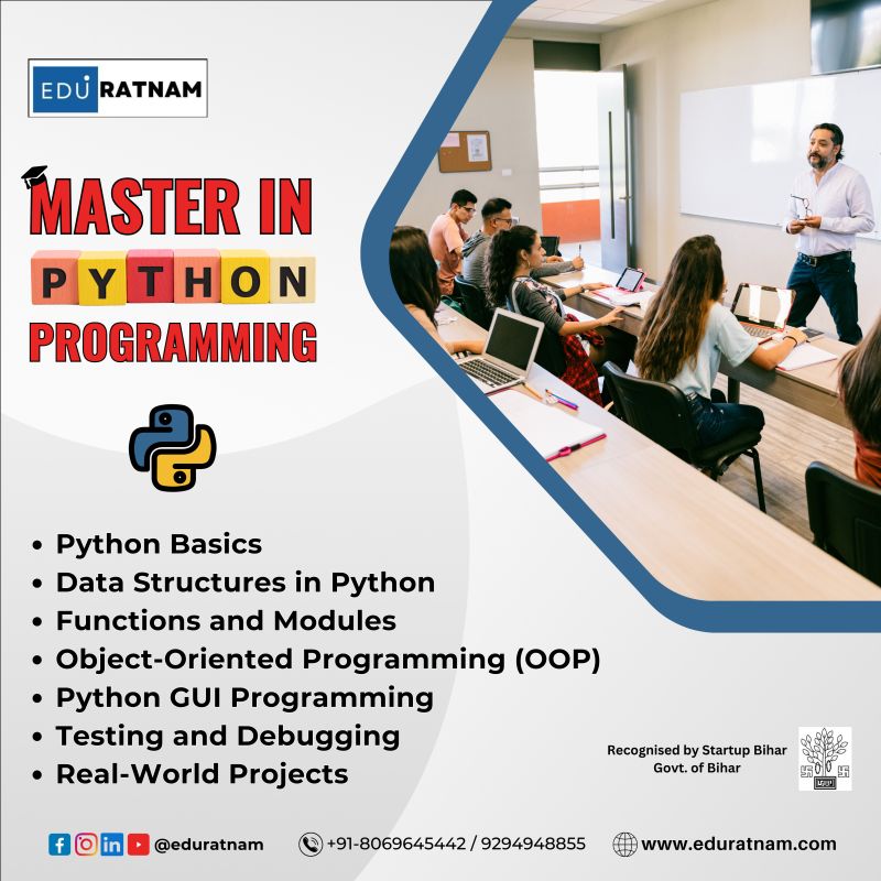 Learn Python with Eduratnam | Eduratnam Innovation (OPC) Pvt Ltd posted ... Learn Python with Eduratnam | Eduratnam Innovation (OPC) Pvt Ltd posted ...
