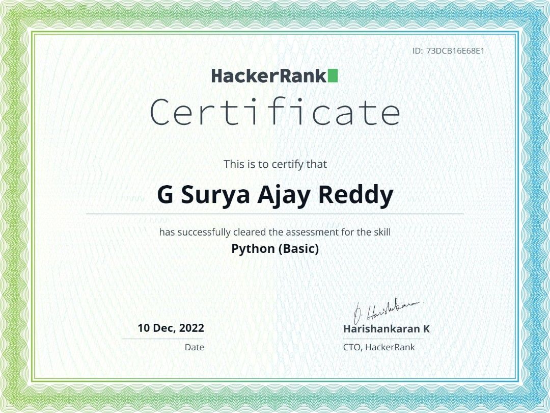 GOPU SURYA AJAY REDDY on LinkedIn: #pythonprogramming #python GOPU SURYA AJAY REDDY on LinkedIn: #pythonprogramming #python