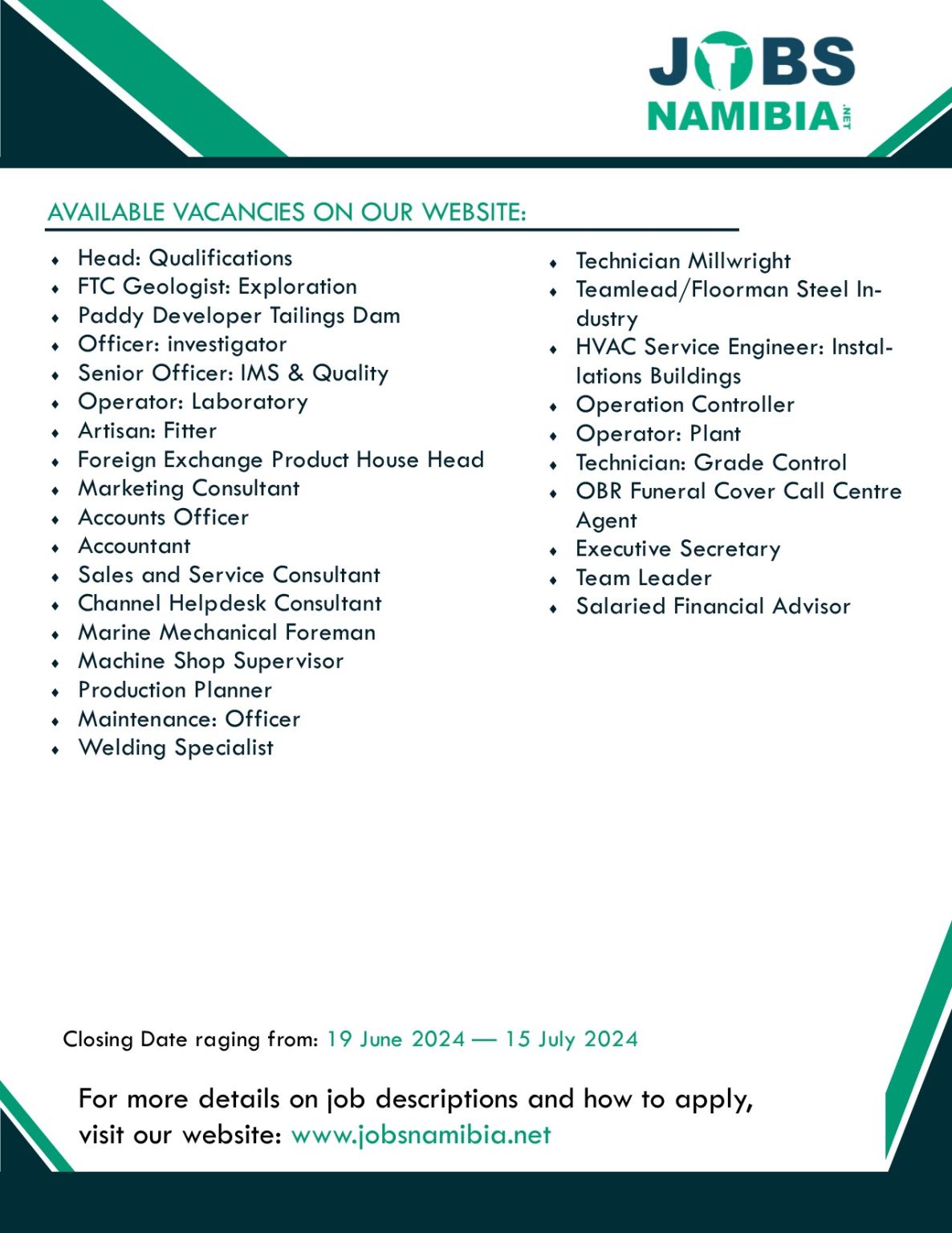 Jobs Namibia on LinkedIn: #vacancies #jobs #jobsinnamibia #vacancy # ... Jobs Namibia on LinkedIn: #vacancies #jobs #jobsinnamibia #vacancy # ...