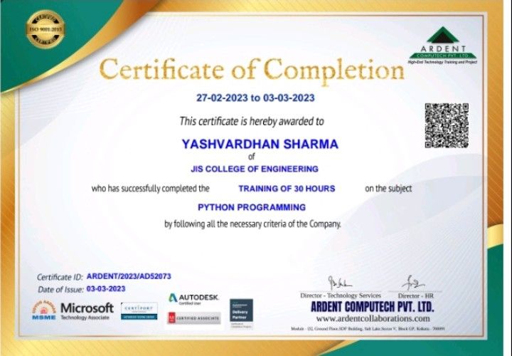Yashvardhan Sharma on LinkedIn: #bcttraining #jisce #python Yashvardhan Sharma on LinkedIn: #bcttraining #jisce #python