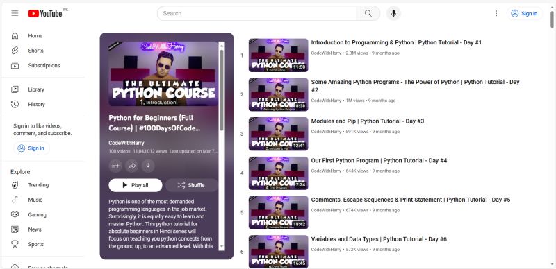 Syed Idrees Hashmi on LinkedIn: #codewithharry #python #learner Syed Idrees Hashmi on LinkedIn: #codewithharry #python #learner