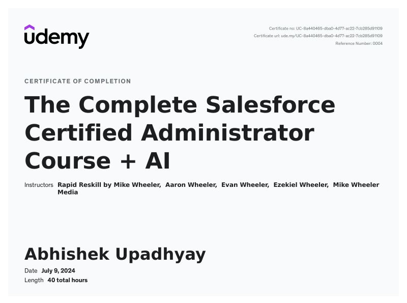 Abhishek Upadhyay on LinkedIn: #salesforce #ai #certification # ... Abhishek Upadhyay on LinkedIn: #salesforce #ai #certification # ...