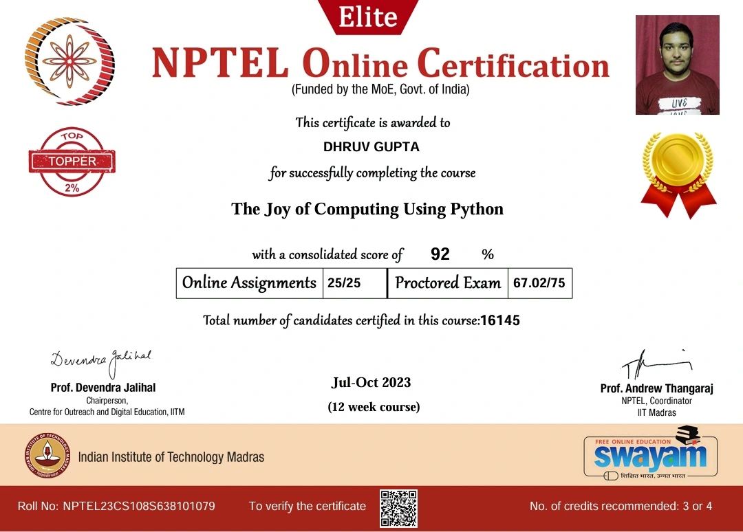 Completed NPTEL's Completed NPTEL's