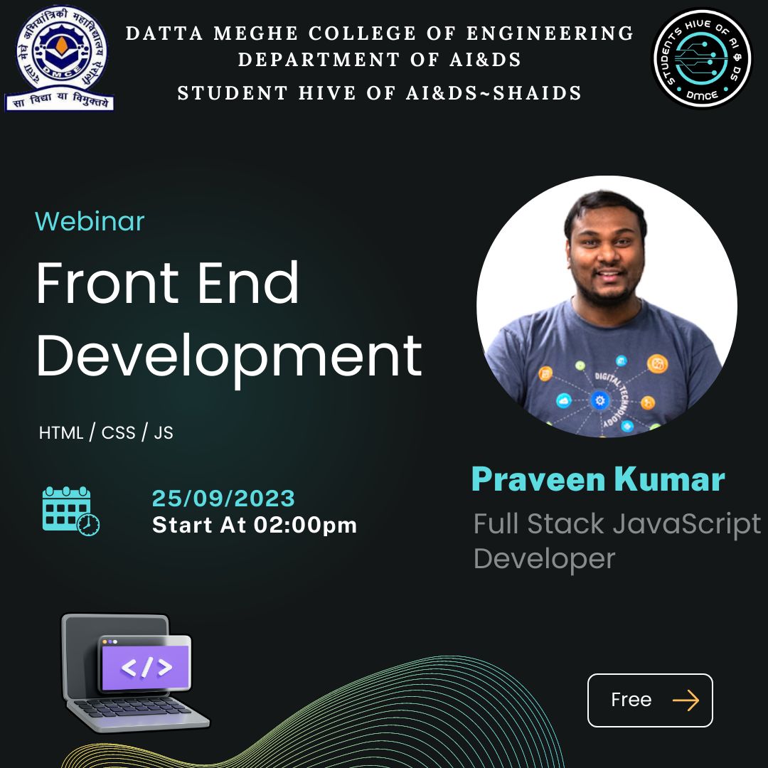 Praveen Kumar Purushothaman on LinkedIn: #frontend #webinar Praveen Kumar Purushothaman on LinkedIn: #frontend #webinar