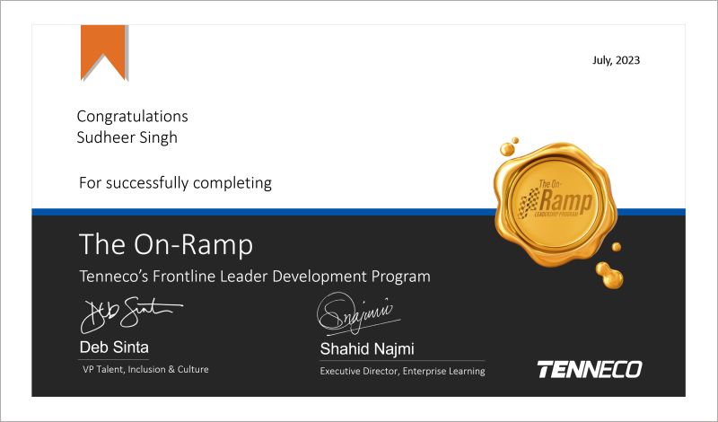 sudheer singh on LinkedIn: #tenneco | 10 comments sudheer singh on LinkedIn: #tenneco | 10 comments