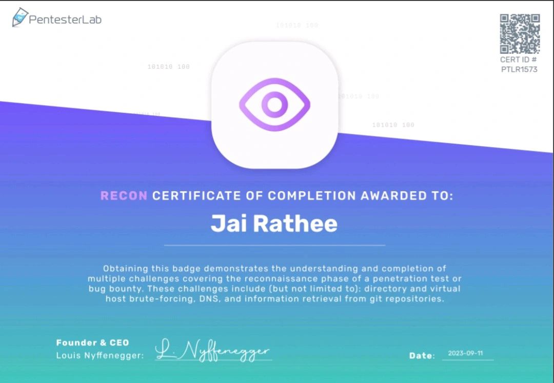 Jai Rathee on LinkedIn: #cybersecurity #pentesterlabs #infosec # ... Jai Rathee on LinkedIn: #cybersecurity #pentesterlabs #infosec # ...