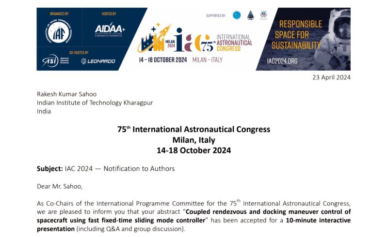 Rakesh Kumar Sahoo on LinkedIn: #iac2024 Rakesh Kumar Sahoo on LinkedIn: #iac2024