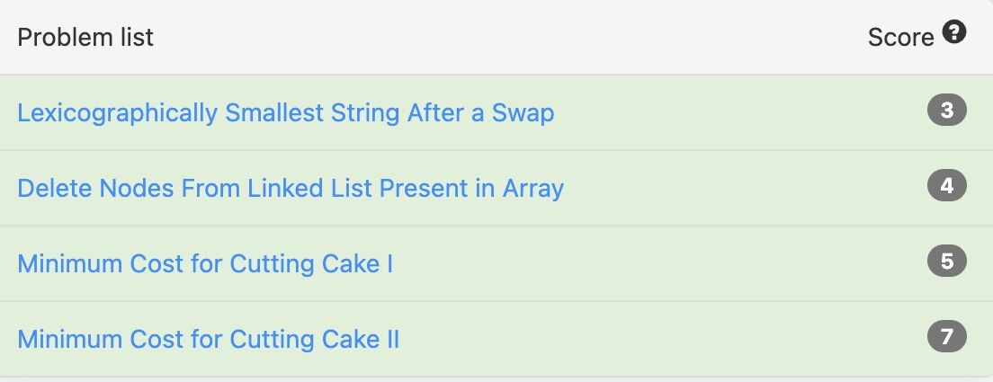 Kapil Garg on LinkedIn: #leetcode #weeklycontest #greedy #coding #dsa # ... Kapil Garg on LinkedIn: #leetcode #weeklycontest #greedy #coding #dsa # ...