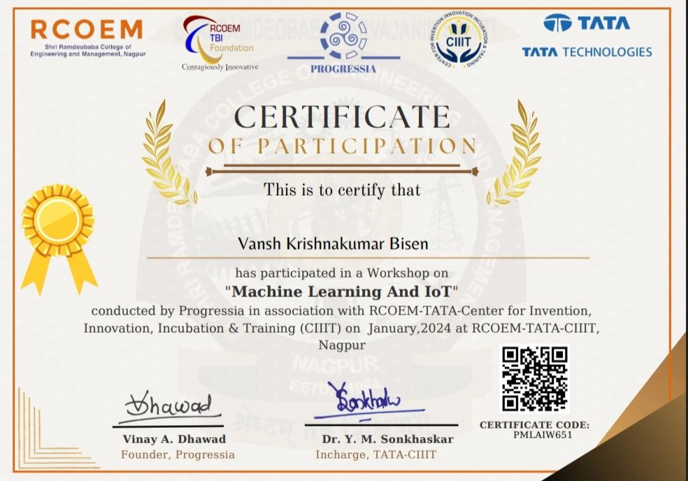 Vansh Bisen on LinkedIn: #progressia_ #workshop #iot #machinelearning Vansh Bisen on LinkedIn: #progressia_ #workshop #iot #machinelearning
