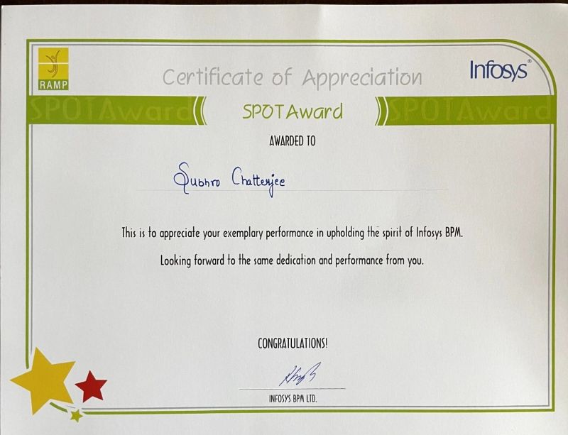 Subhro Chatterjee on LinkedIn: It feels nice to get recognised 🙂 Subhro Chatterjee on LinkedIn: It feels nice to get recognised 🙂