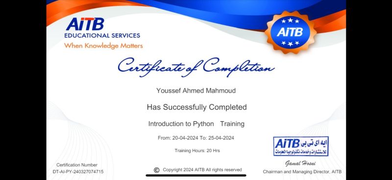 Youssef Ahmed Mahmoud Elrefai on LinkedIn: #python #programming # ... Youssef Ahmed Mahmoud Elrefai on LinkedIn: #python #programming # ...