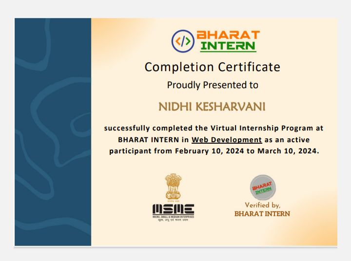 Nidhi Kesharvani on LinkedIn: #html5 #css #webdevelopment #intern # ... Nidhi Kesharvani on LinkedIn: #html5 #css #webdevelopment #intern # ...