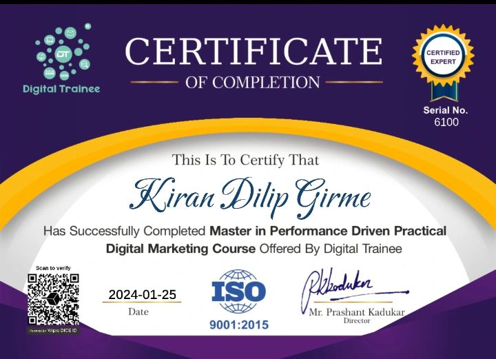 Kiran Girme on LinkedIn: has successfully completed master in ... Kiran Girme on LinkedIn: has successfully completed master in ...