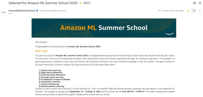 Vedant Raut on LinkedIn: #amazonmlsummerschool #machinelearning #ai # ... Vedant Raut on LinkedIn: #amazonmlsummerschool #machinelearning #ai # ...