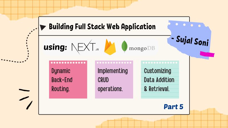 Sujal Soni on LinkedIn: #techblog #nextjs #mongodb #firebase #backend # ... Sujal Soni on LinkedIn: #techblog #nextjs #mongodb #firebase #backend # ...