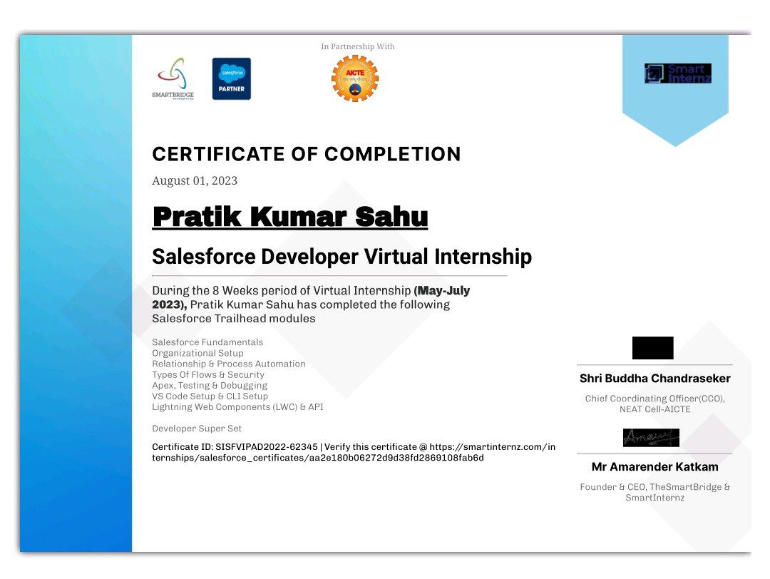 Pratik Kumar Sahu on LinkedIn: Dear Connections!!! I am happy to share ... Pratik Kumar Sahu on LinkedIn: Dear Connections!!! I am happy to share ...