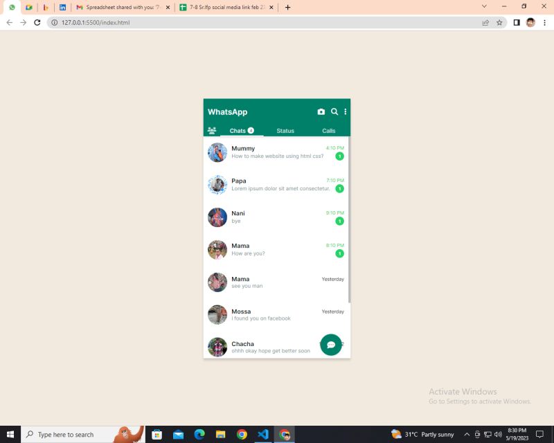 Pritam Kannojiya on LinkedIn: complete whatsapp clone website website link… Pritam Kannojiya on LinkedIn: complete whatsapp clone website website link…