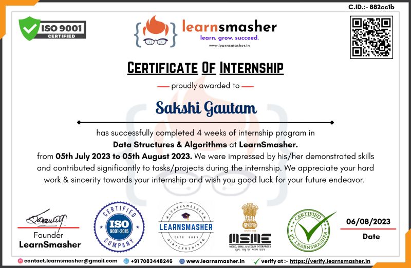 Sakshi Gautam on LinkedIn: #datastructures #algorithms #learnsmasher # ... Sakshi Gautam on LinkedIn: #datastructures #algorithms #learnsmasher # ...