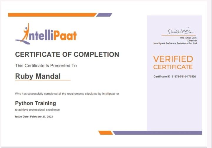 Ruby Mandal on LinkedIn: #python #pythonprogramming #pythoncoding # ... Ruby Mandal on LinkedIn: #python #pythonprogramming #pythoncoding # ...