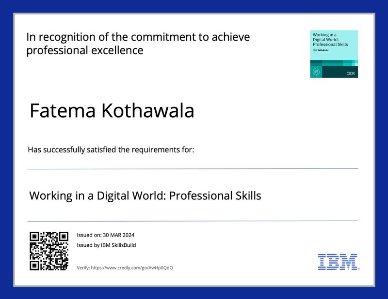 Fatema Kothawala on LinkedIn: #professionaldevelopment #digitalskills # ... Fatema Kothawala on LinkedIn: #professionaldevelopment #digitalskills # ...