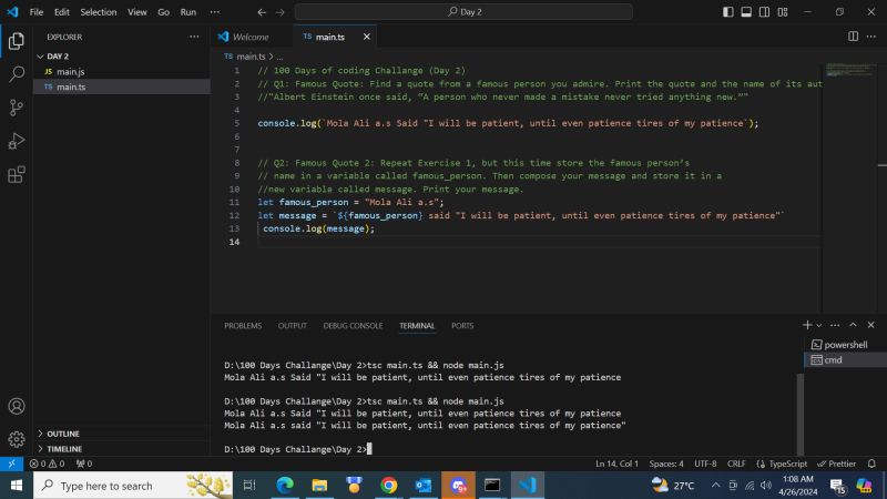 Syed Muhammad Imran on LinkedIn: #100dayofcodingchallenge #typescript # ... Syed Muhammad Imran on LinkedIn: #100dayofcodingchallenge #typescript # ...
