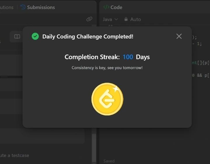 Anshika Das on LinkedIn: #100daysofconsistency #leetcode #coding Anshika Das on LinkedIn: #100daysofconsistency #leetcode #coding