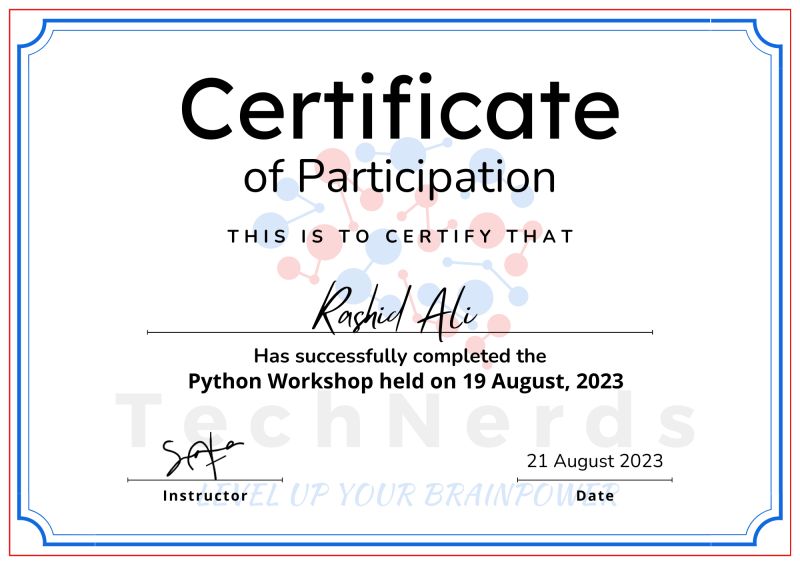 Rashid Ali on LinkedIn: #python #coding #learning #workshop #networking Rashid Ali on LinkedIn: #python #coding #learning #workshop #networking