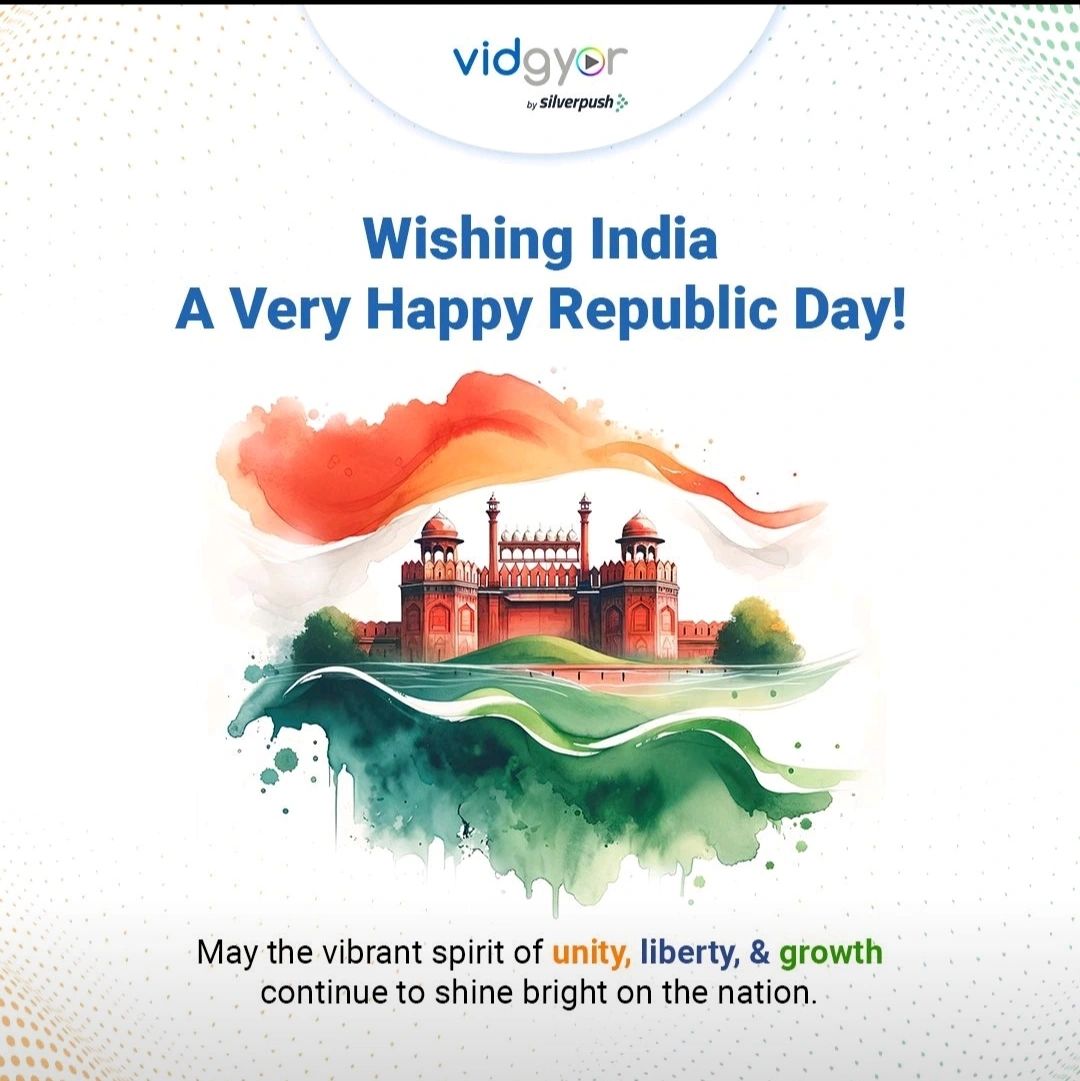 Arpit Shah on LinkedIn: Vidgyor wishes you a Republic Day filled with ... Arpit Shah on LinkedIn: Vidgyor wishes you a Republic Day filled with ...