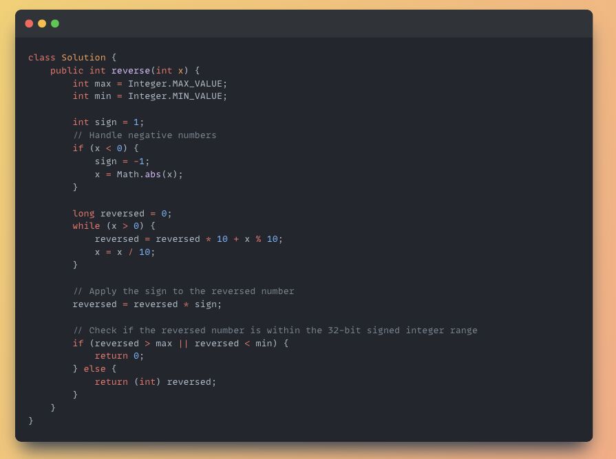 How to reverse a 32-bit integer integer | Chandana Guddanti posted on ... How to reverse a 32-bit integer integer | Chandana Guddanti posted on ...