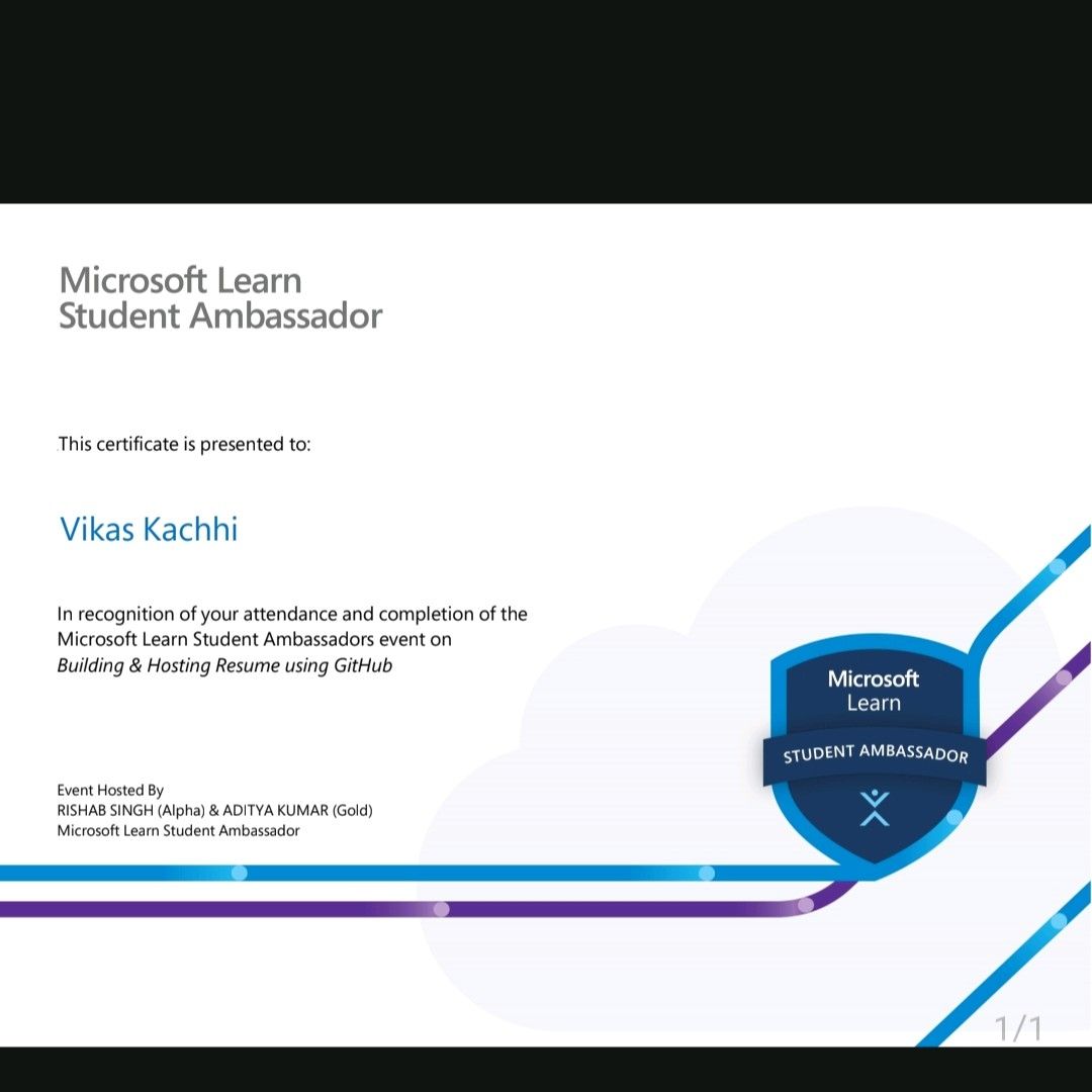 Vikas Kachhi on LinkedIn: #html #css #github #resume Vikas Kachhi on LinkedIn: #html #css #github #resume