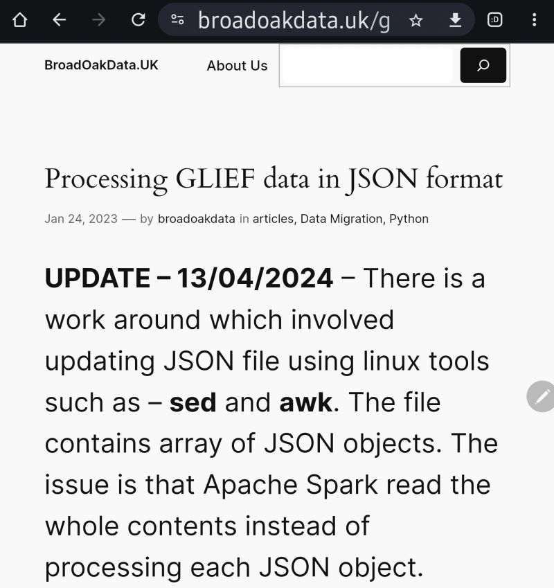 How to process large JSON file using Apache Spark. | Ali Akkas posted ... How to process large JSON file using Apache Spark. | Ali Akkas posted ...