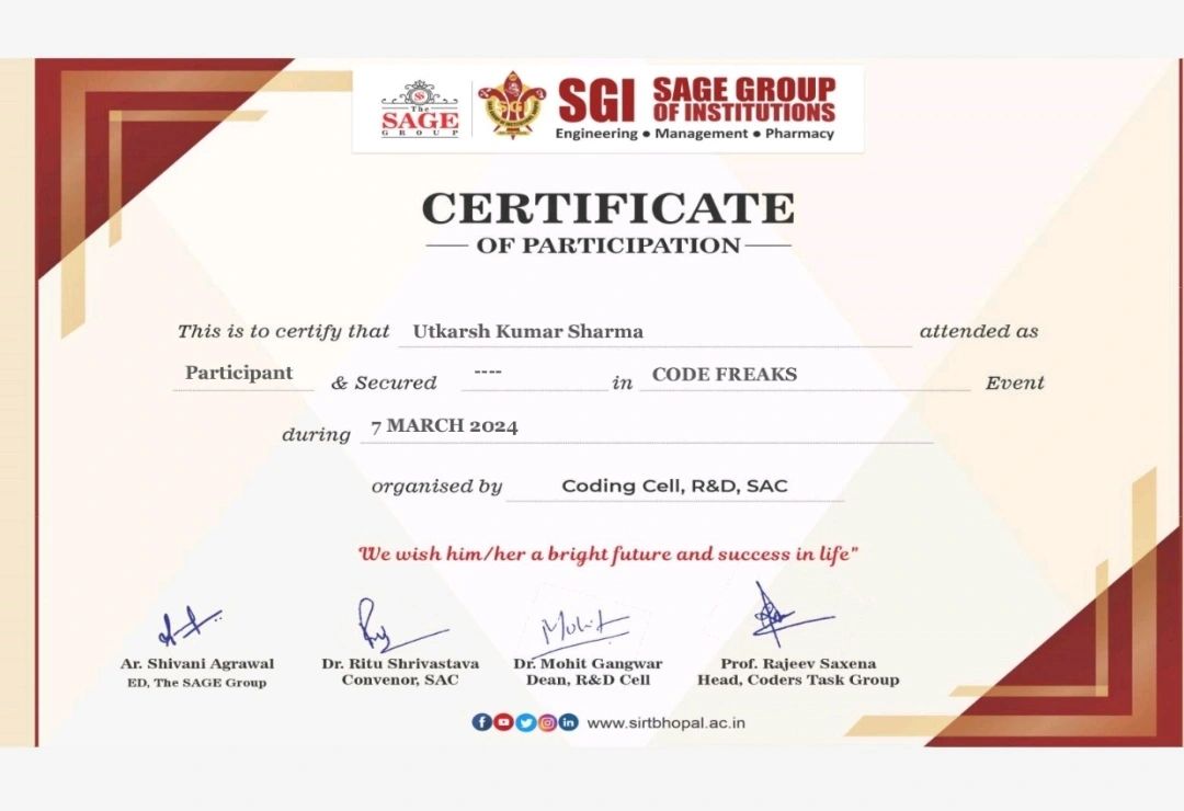 Utkarsh Sharma on LinkedIn: #code #coding #participation #coding #r # ... Utkarsh Sharma on LinkedIn: #code #coding #participation #coding #r # ...