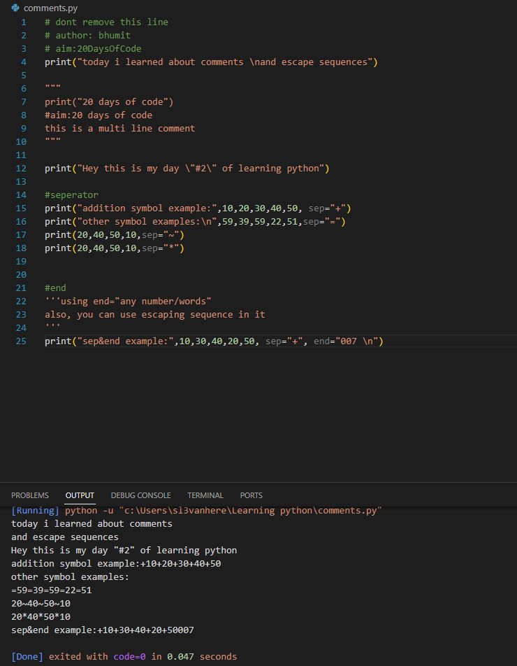 Bhumit Bhatnagar on LinkedIn: #programming #python #pythonbasics Bhumit Bhatnagar on LinkedIn: #programming #python #pythonbasics