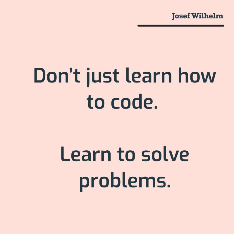 Josef Wilhelm on LinkedIn: >Dear junior devs writing code. Imagine you… Josef Wilhelm on LinkedIn: >Dear junior devs writing code. Imagine you…